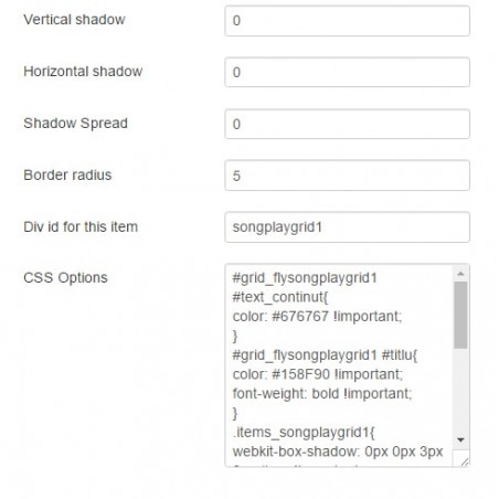 Grid display for AudioFly